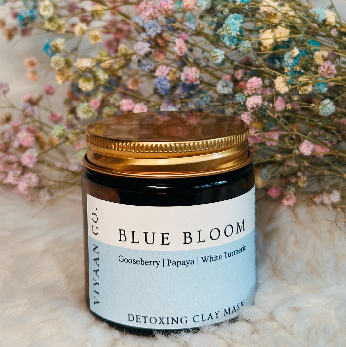 Blue Bloom Mask – Viyaan Co.